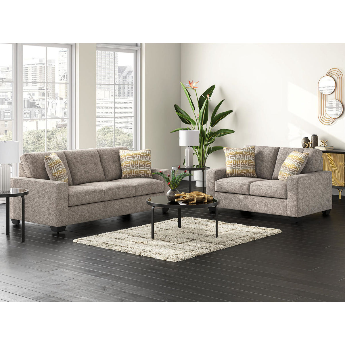 Dorylin 3 Pack Tables - Black | Meubles Marchand